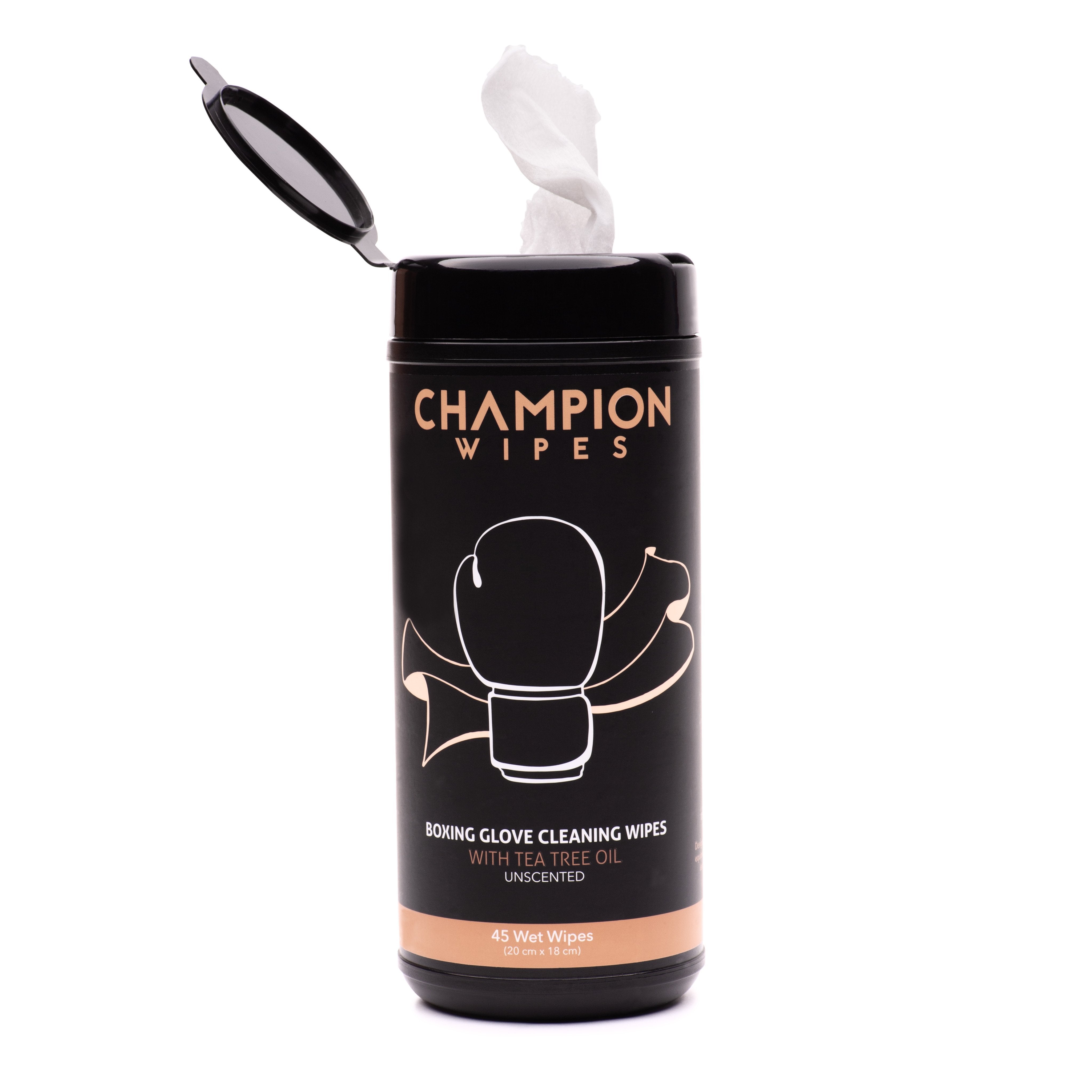 Champion Wipes | Boxing Glove Cleaning Wipes with Tea Tree Oil